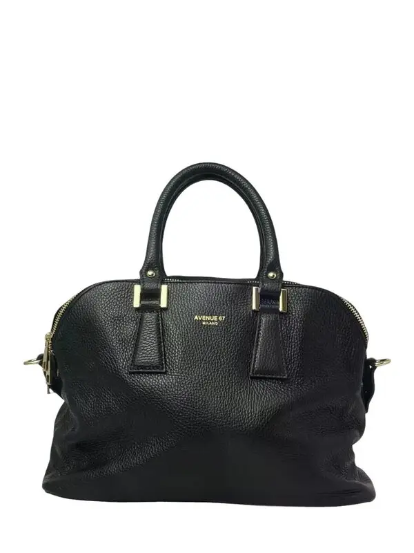 AVENUE 67 Grained-leather Tote Bag - Black