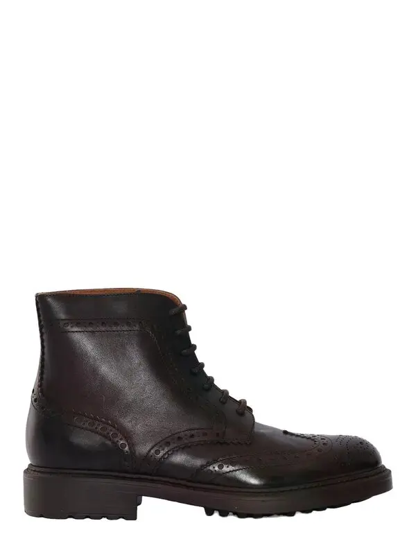 DOUCAL'S Perforated-detailed Boots - Brown