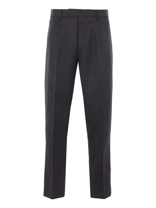 Zegna Pleated Front Tailored Trousers - Grey