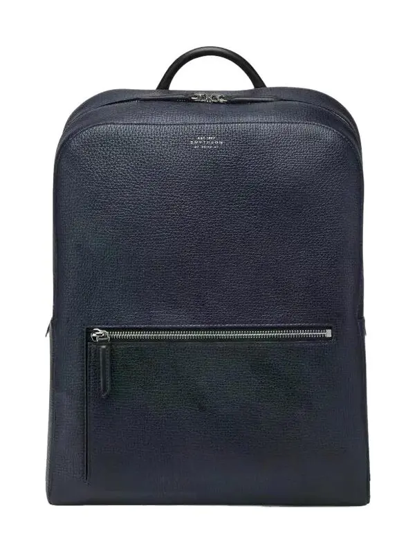 Smythson Zipped Backpack - Blue