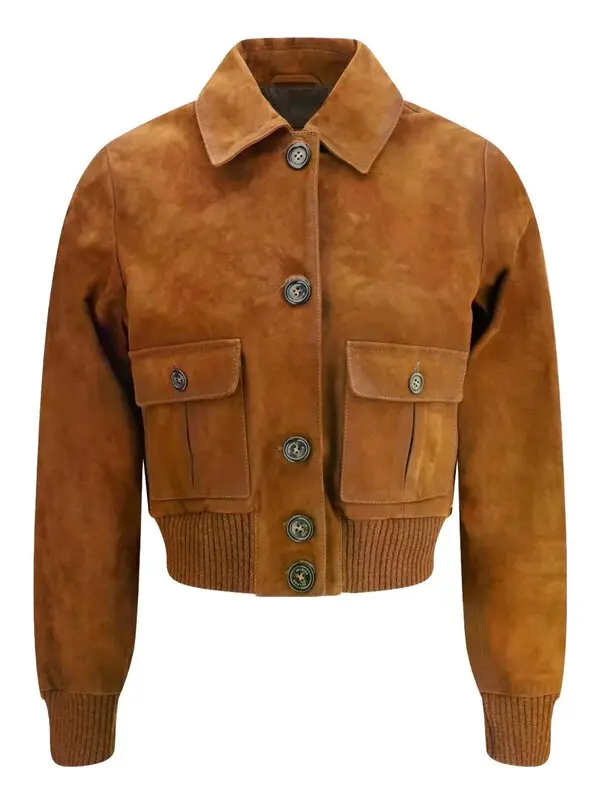 VALSTAR Flap-pocket Ribbed-cuff Jacket - Brown
