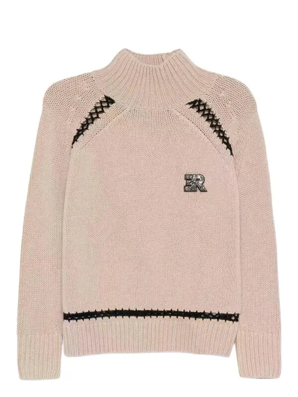 ERMANNO FIRENZE Wool-blend Sweater - Neutrals