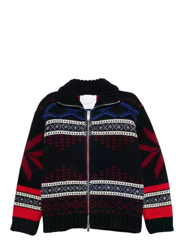 Giada Benincasa Long Sleeve Zip-up Cardigan - Blue