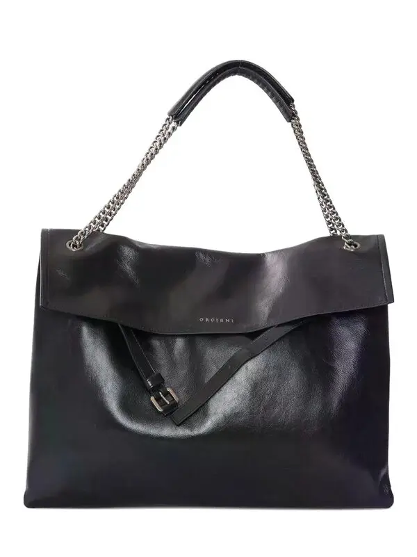 Orciani Venus Gotham Shoulder Bag - Black