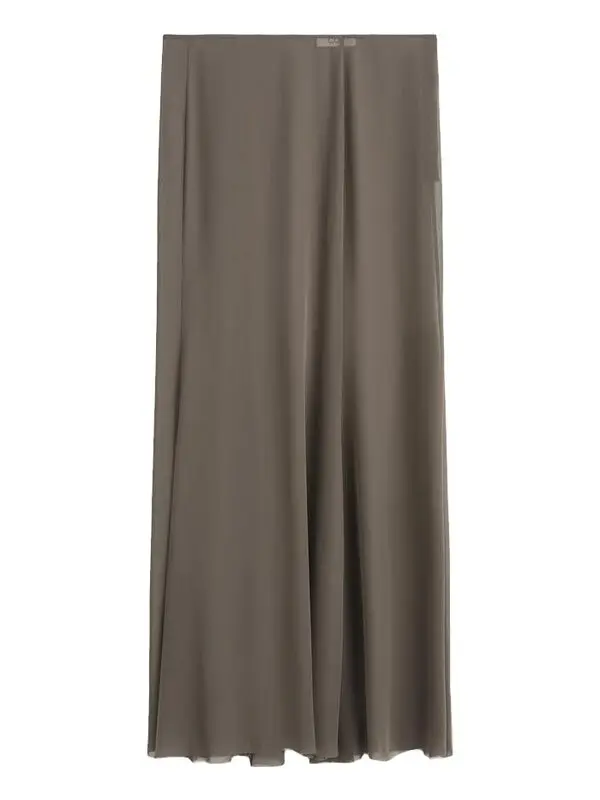 Cos Sheer Maxi Skirt - Gray