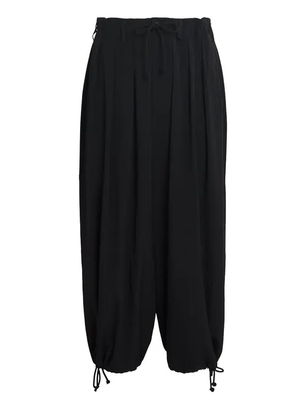Yohji Yamamoto Tuxedo Standard Balloon Trousers - Black