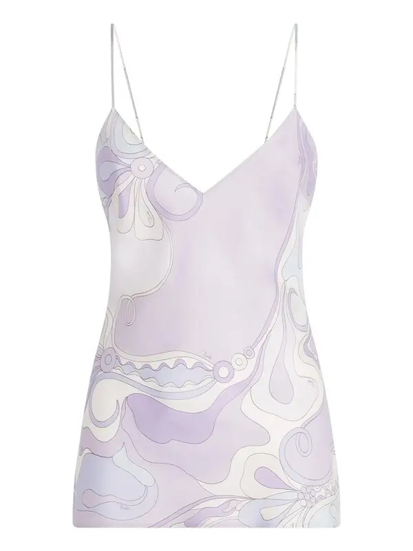Emilio Pucci Silk Camisole Top - Purple