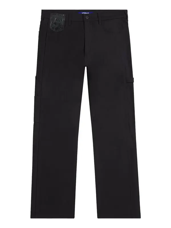 Junya Watanabe Calfskin-trim Straight Jeans - Black