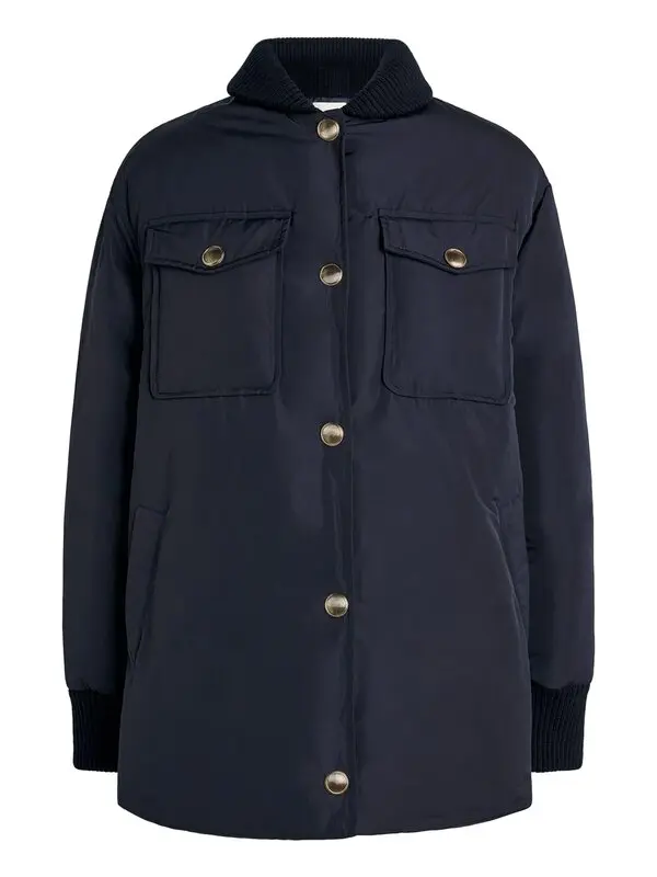 Sandro Quilted Padded Jacket - Blue