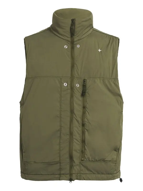 Stone Island Water-resistant Padded Gilet - Green