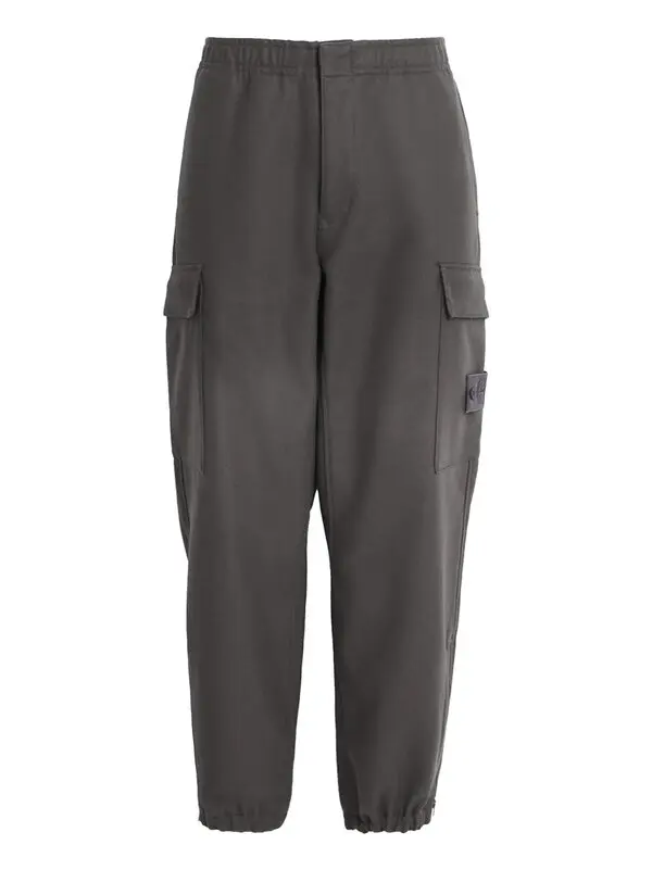Stone Island Ghost Piece Wool-blend Cargo Trousers - Grey