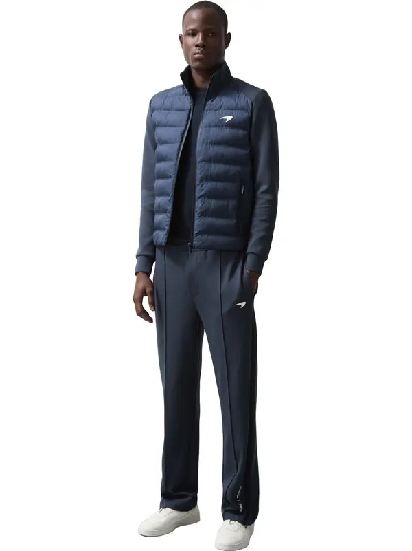 REISS F1 Team Mayer Quilted Hybrid Jacket - Airforce Blue