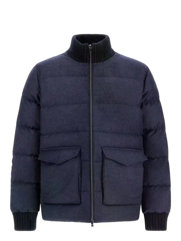 Herno Quilted Wool Jacket - Blue