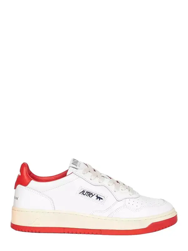 AUTRY Maison Kitsuné Lace-up Sneakers - White