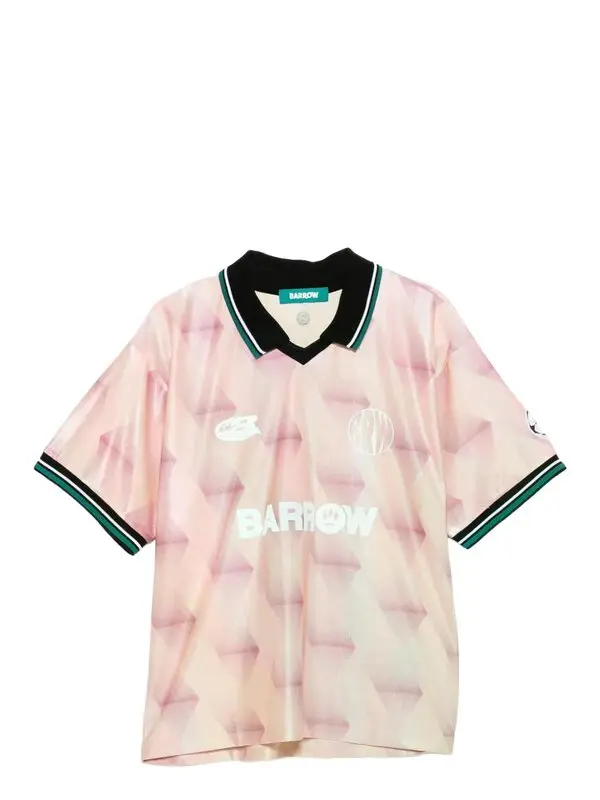 BARROW Printed Polo Shirt - Pink