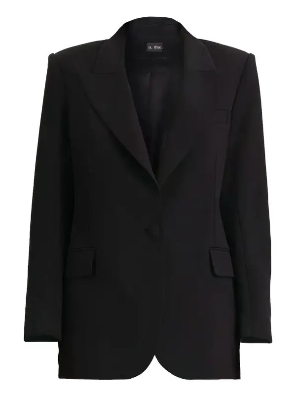 IL VOLO Naya Buttoned Blazer - Black