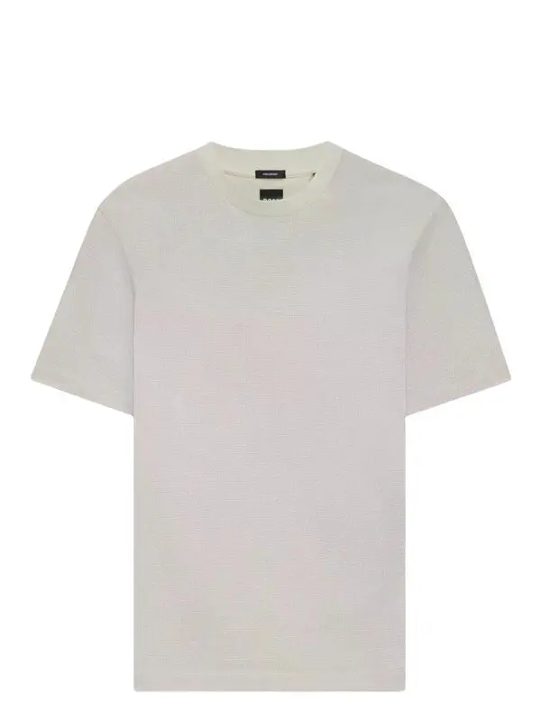 BOSS Mercerized-cotton T-shirt - Neutrals