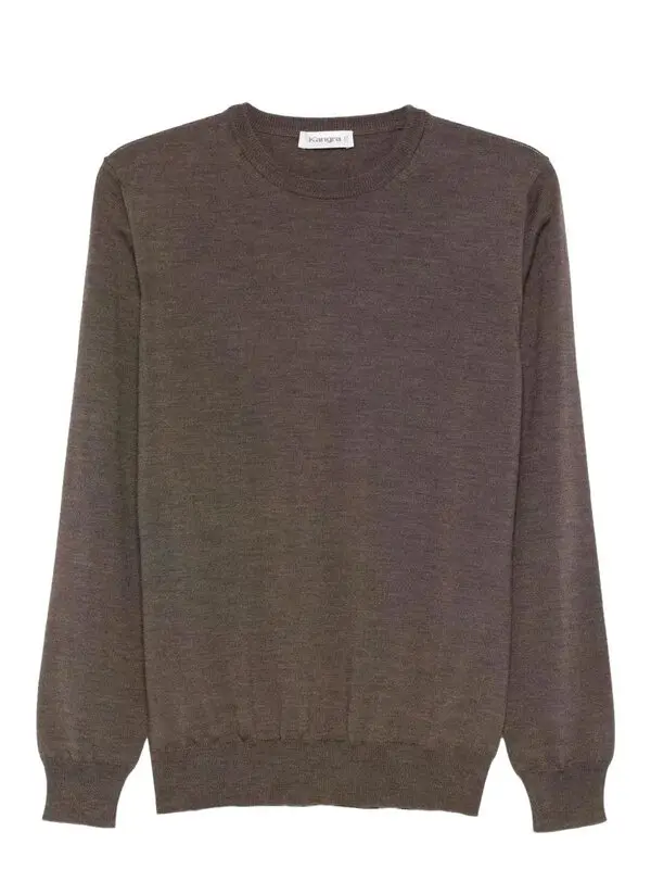 KANGRA Crew Neck Sweater - Brown