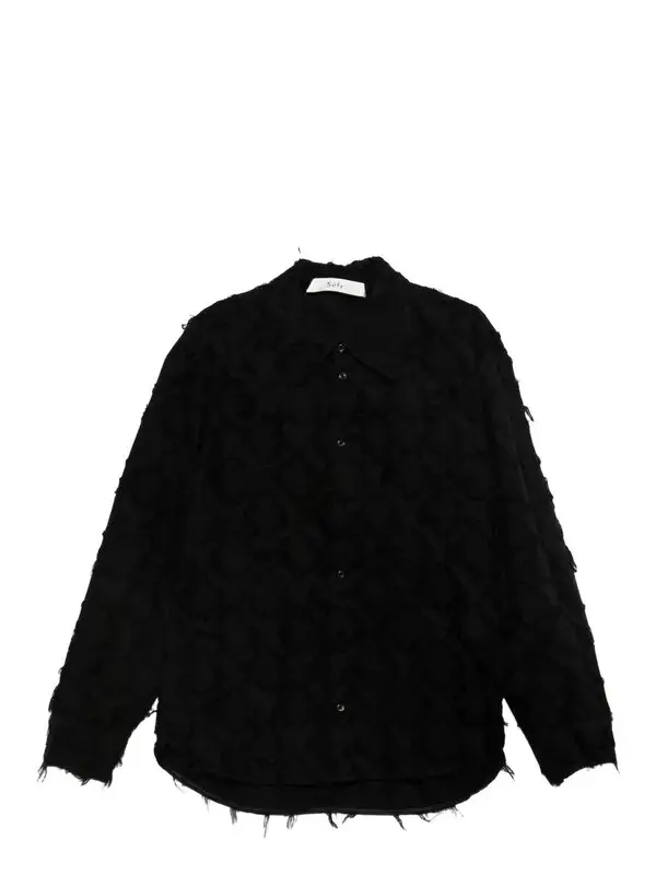 Séfr Textured Shirt - Black