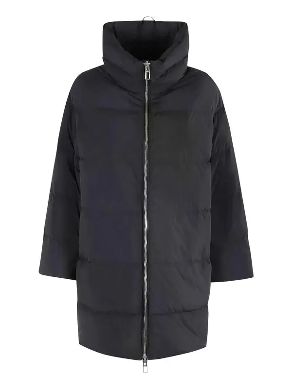 DUNO Shiva Africa Funnel-neck Coat - Black