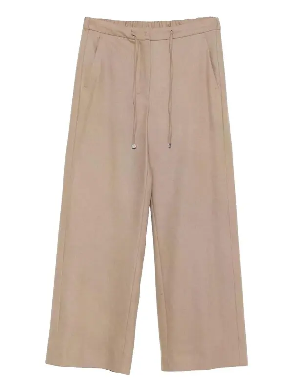 Max Mara Drawstring-waist Trousers - Brown