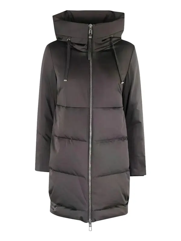 DUNO Hooded Puffer Coat - Brown