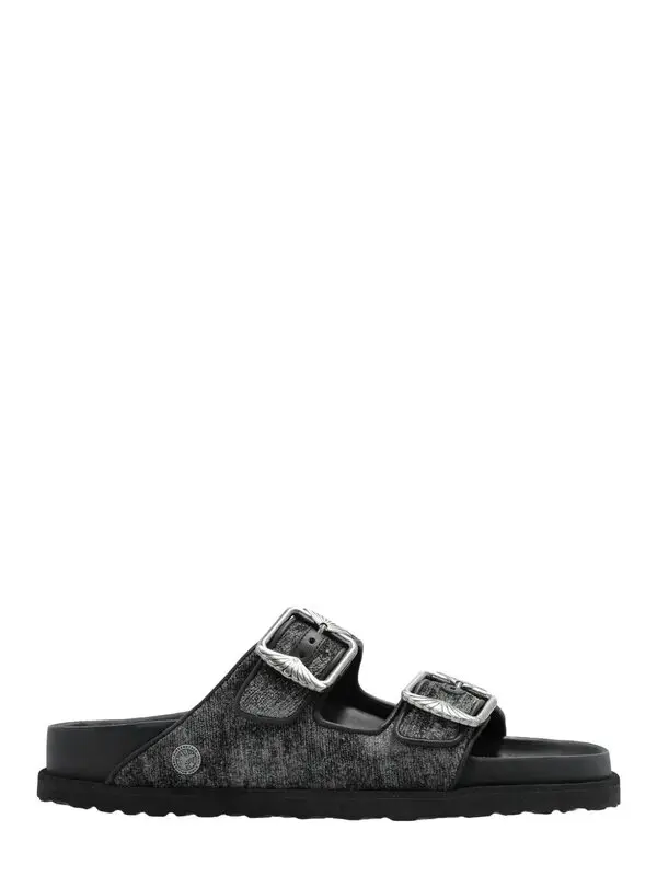 BIRKENSTOCK Arizona Velvet Sandals - Black
