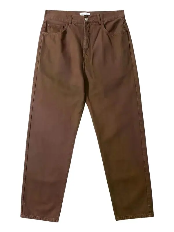 DEAN EDMONDS Plain Trousers - Brown