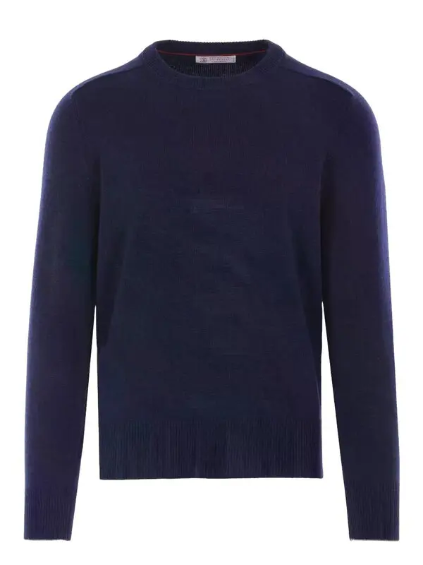 Brunello Cucinelli Crew-neck Long-sleeve Sweater - Blue