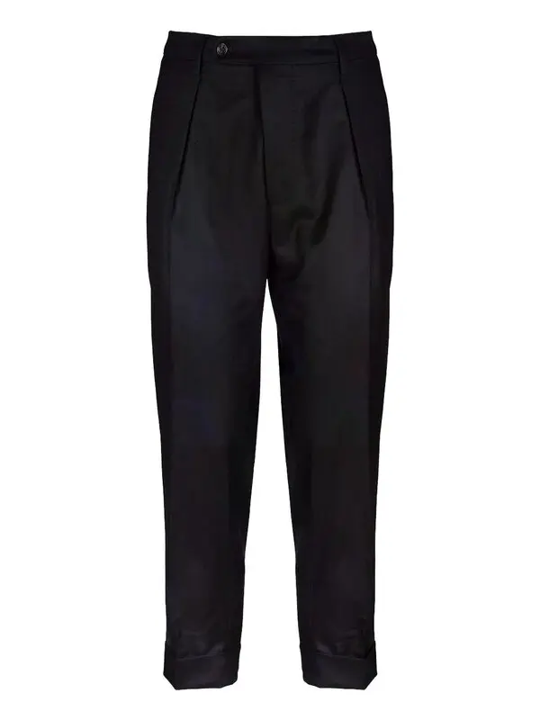 BERWICH Pleated Trousers - Black