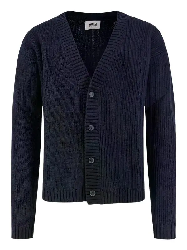 Alpha Industries Button Cardigan - Blue