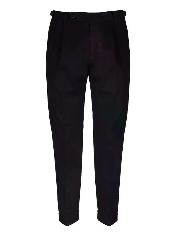 BERWICH Pleated Trousers - Black