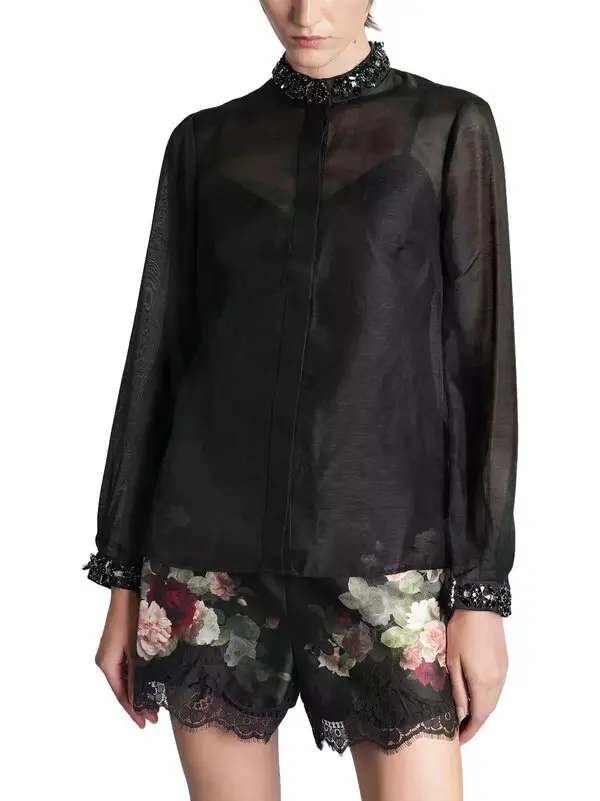 Zimmermann Embellished Collar Blouse - Black