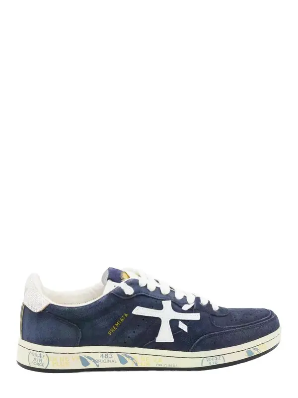 Premiata Basket Clay 7708 Lace-up Sneakers - Blue