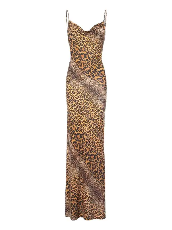 ROSERRY Printed Cowl-neck Maxi Dress - Neutrals