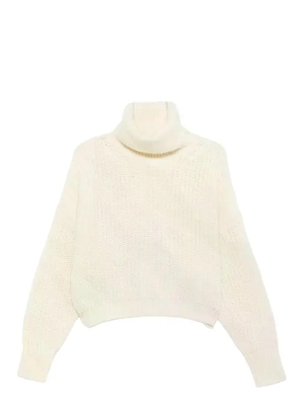 MA'RY'YA Roll-neck Ribbed Knit Sweater - Neutrals