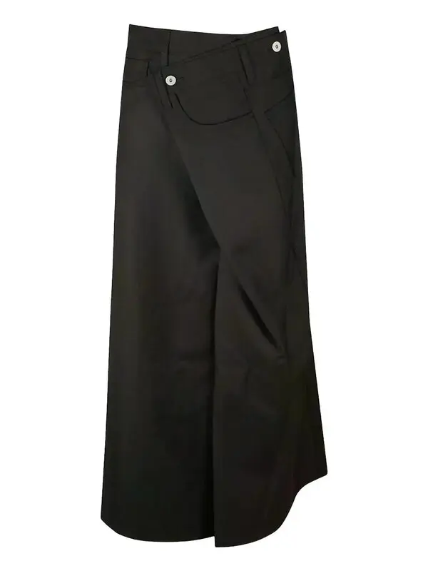 Junya Watanabe Folded Maxi Skirt - Black