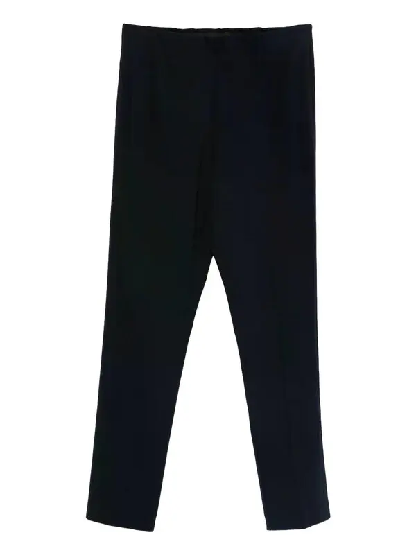 LE TRICOT PERUGIA Elasticated-waist Straight Leg Pants - Black
