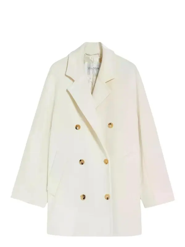 Max Mara Rebus Double-breasted Coat - Neutrals