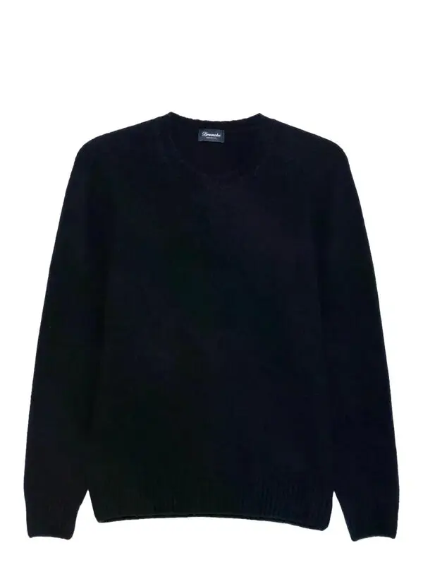 DRUMOHR Cashmere Crew Neck Sweater - Blue