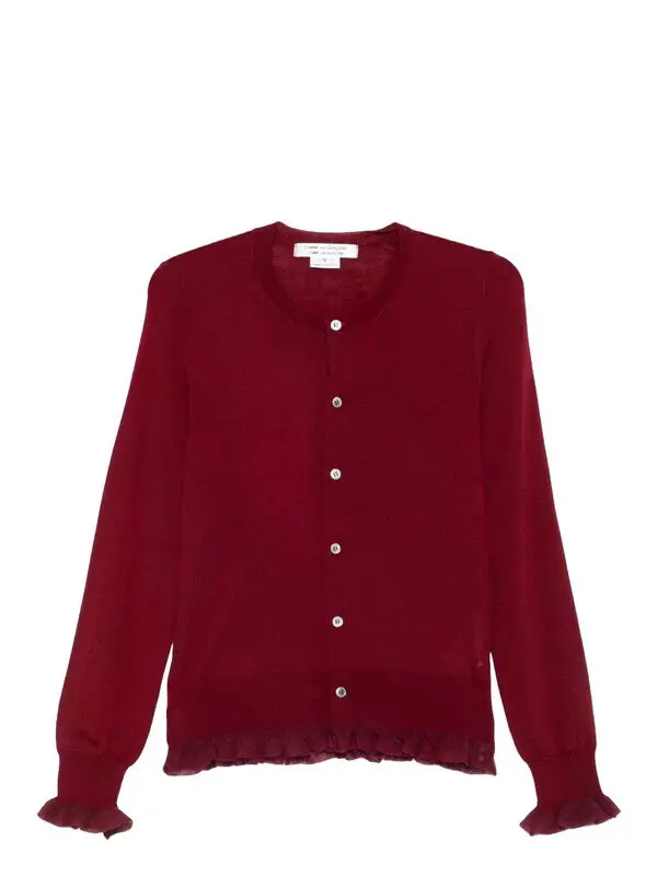 Comme Des Garçons Cashmere Cardigan - Red