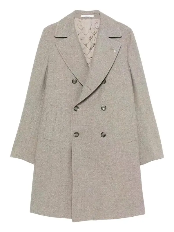 Tagliatore Double-breasted Wool Coat - Grey