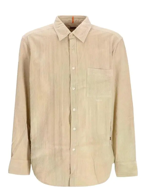 BOSS Corduroy Pocket Shirt - Neutrals