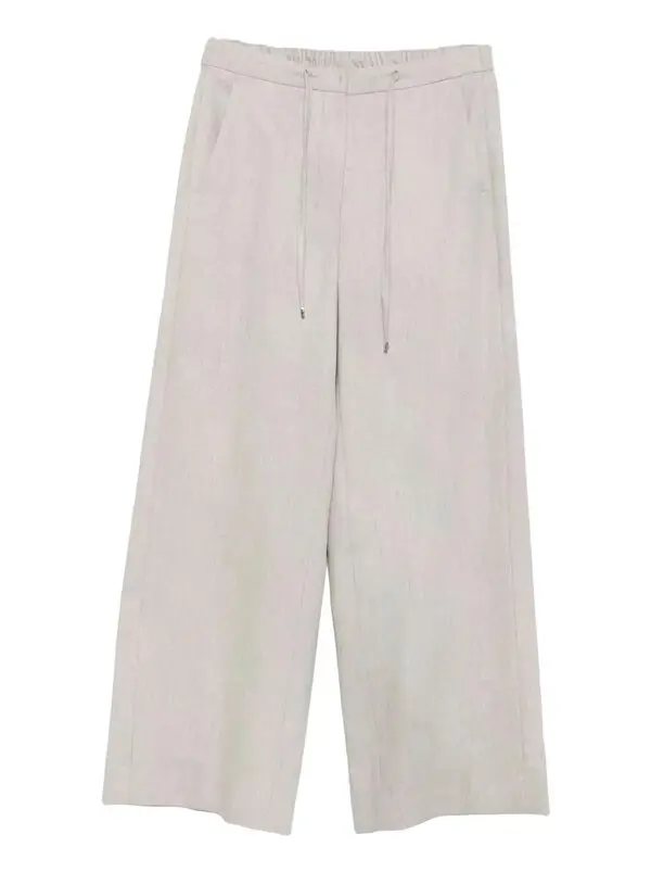 Max Mara Drawstring-waist Wide Leg Trousers - Neutrals