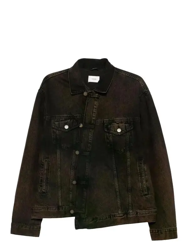 HAIKURE Buttoned Denim Jacket - Brown