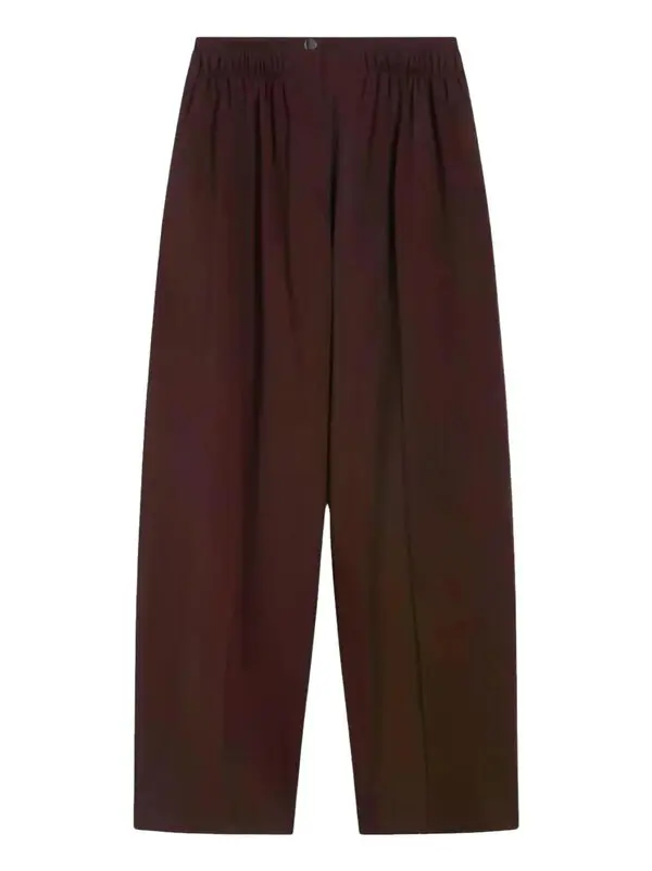 Sportmax Double-belt Wide-leg Trousers - Red