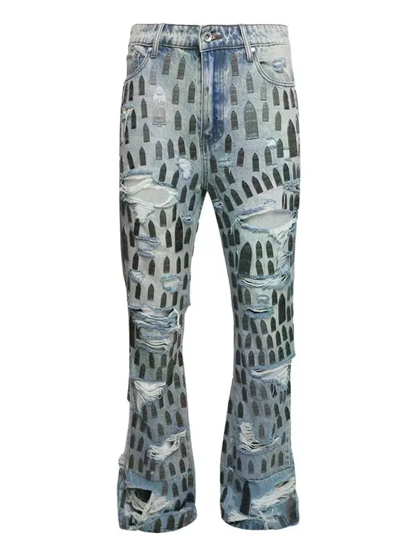 WHO DECIDES WAR BY EV BRAVADO Max Hardware Full Length Jeans - Blue
