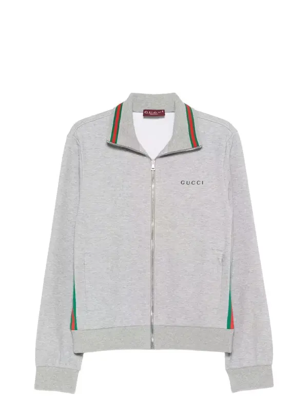Gucci Zip-up Sweatshirt - Grey