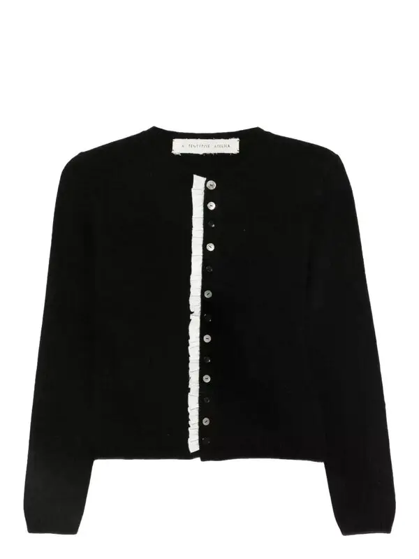 A TENTATIVE ATELIER Button-up Cardigan - Black