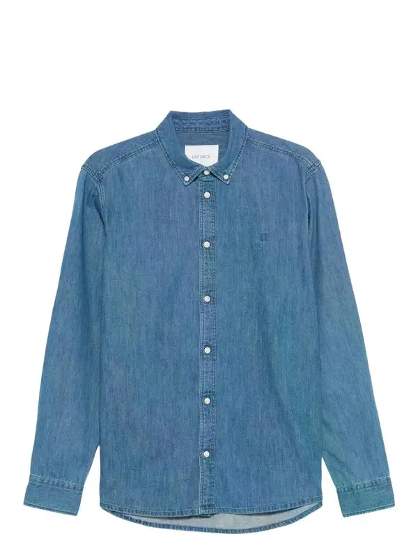 LES DEUX Denim Shirt - Blue